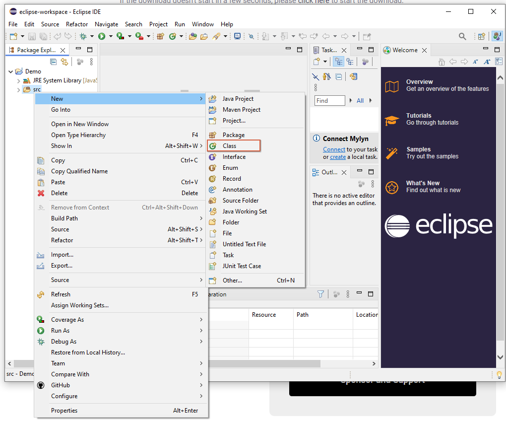 How to Install JDK 22 & Eclipse to win10